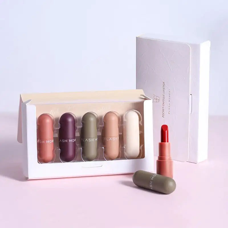 Mini Capsule Lipstick Set – GlowwCosmetics